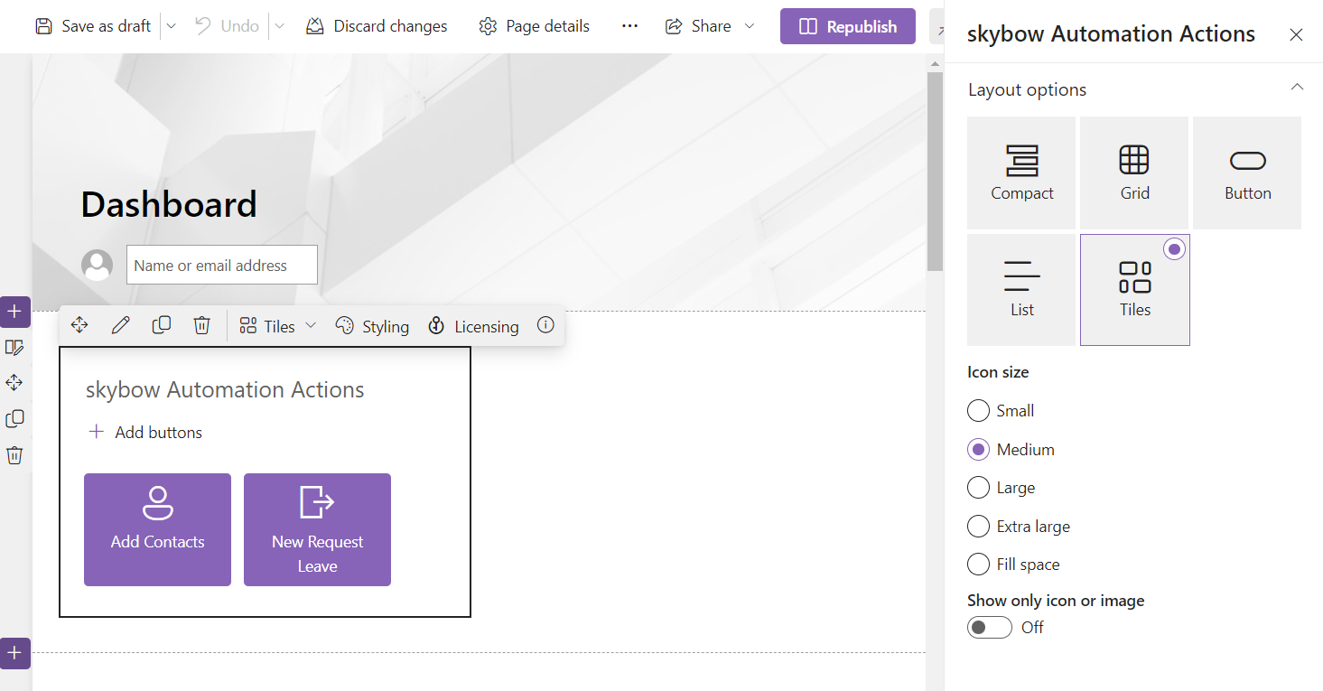 Skybow Automation Actions 1 4 0 0 Skybow Portal