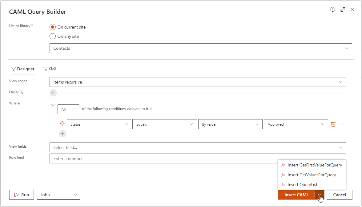 How to use query functions – skybow Portal