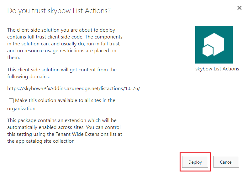 Skybow Automation Actions Sharepoint Add In Getting Started Skybow Portal