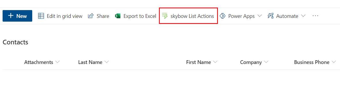 Skybow Automation Actions Sharepoint Add In Getting Started Skybow Portal